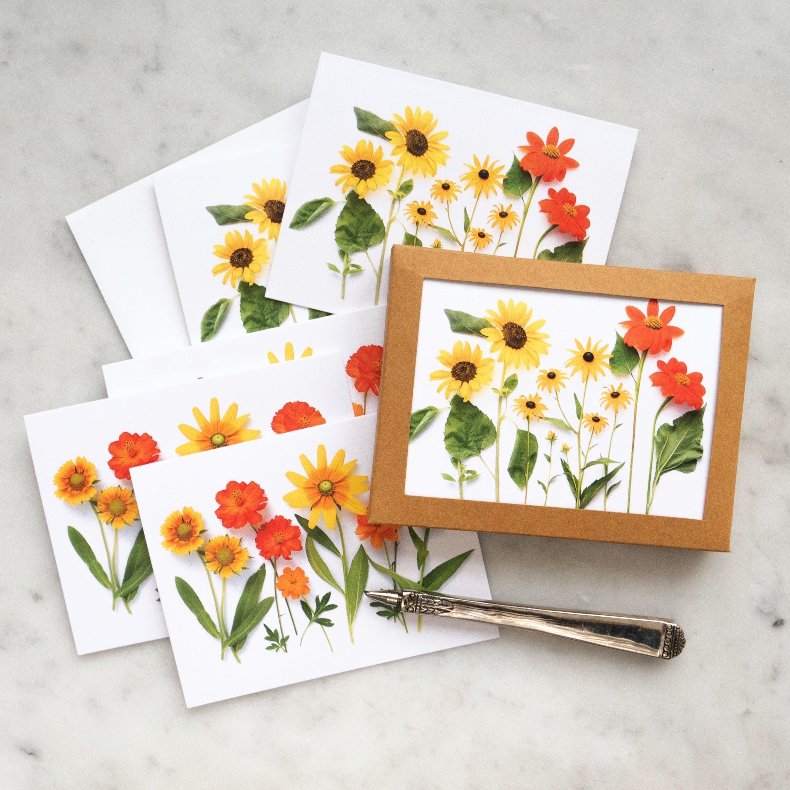 Card set - Summer Sunflowers – BottleBranch