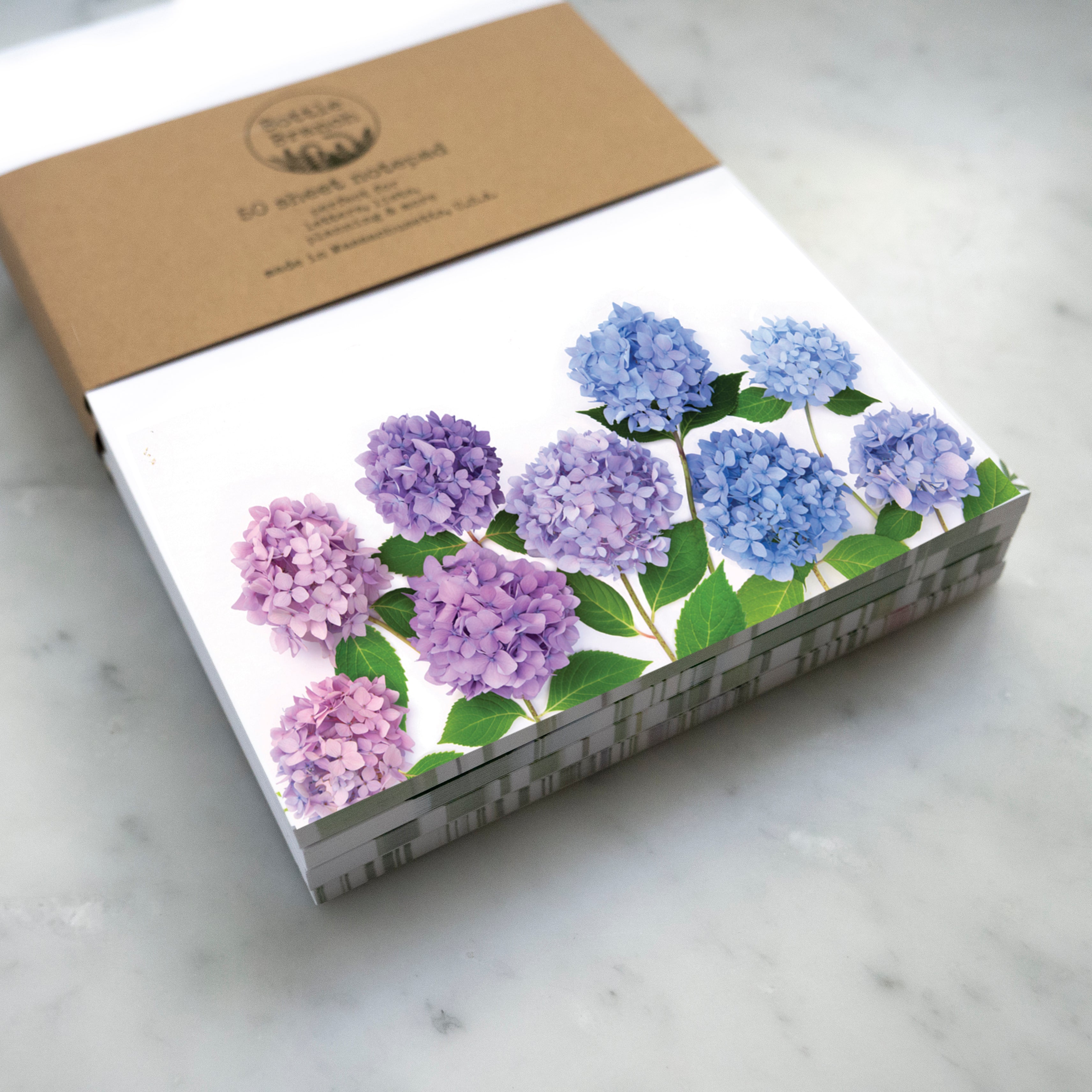 Large Note Pad ~ Hydrangea – BottleBranch