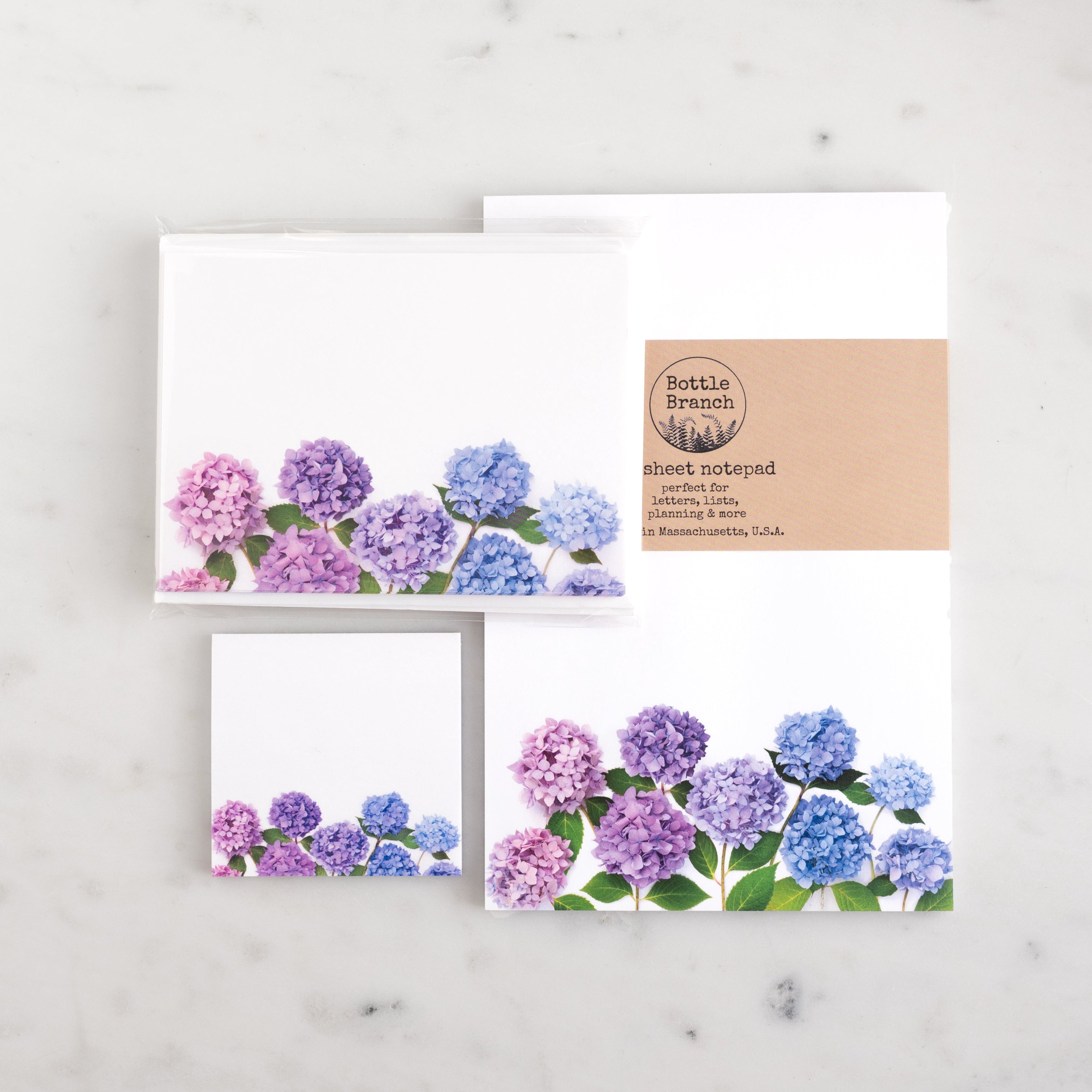 Stationery set - Hydrangea – BottleBranch