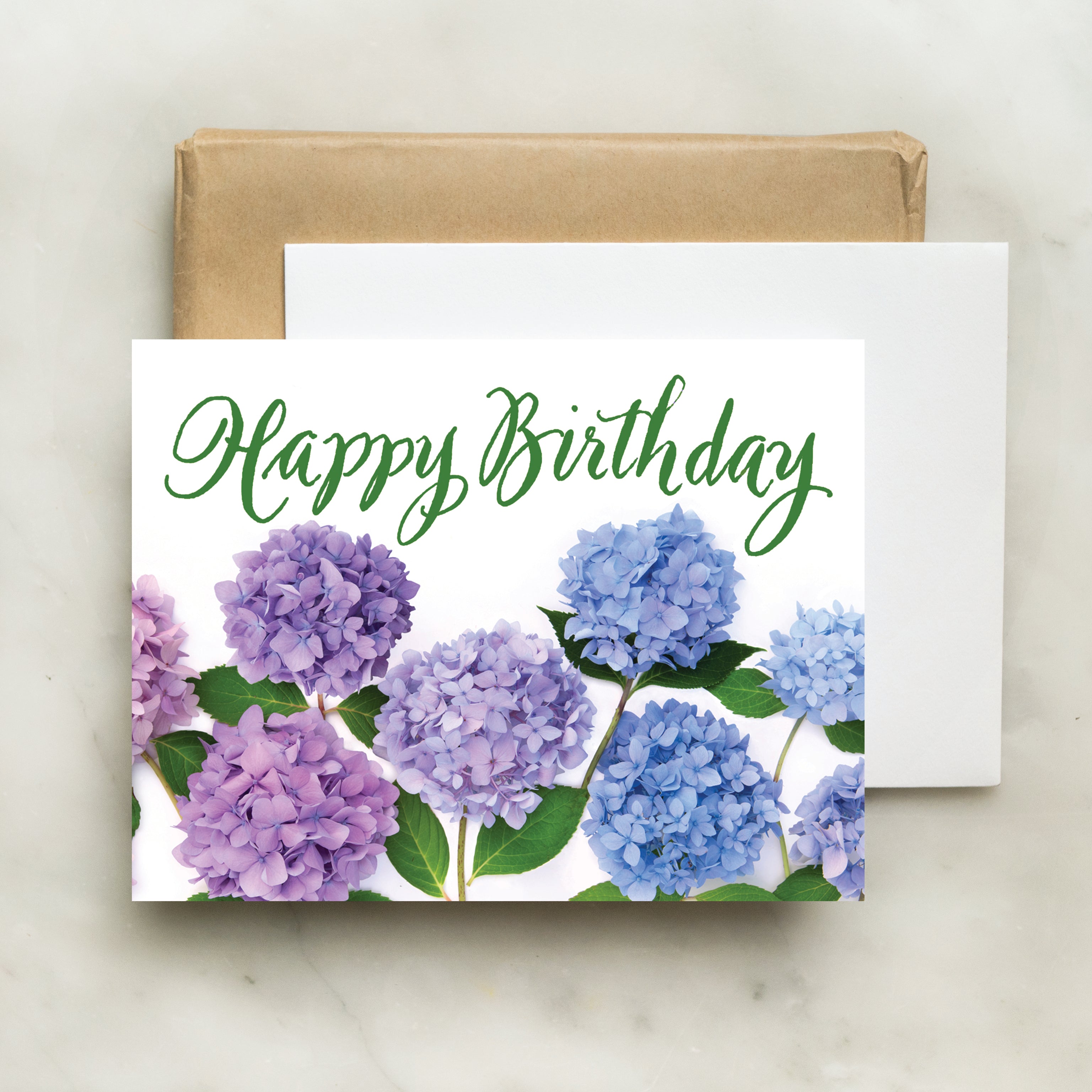 Birthday Card with Hydrangea – BottleBranch