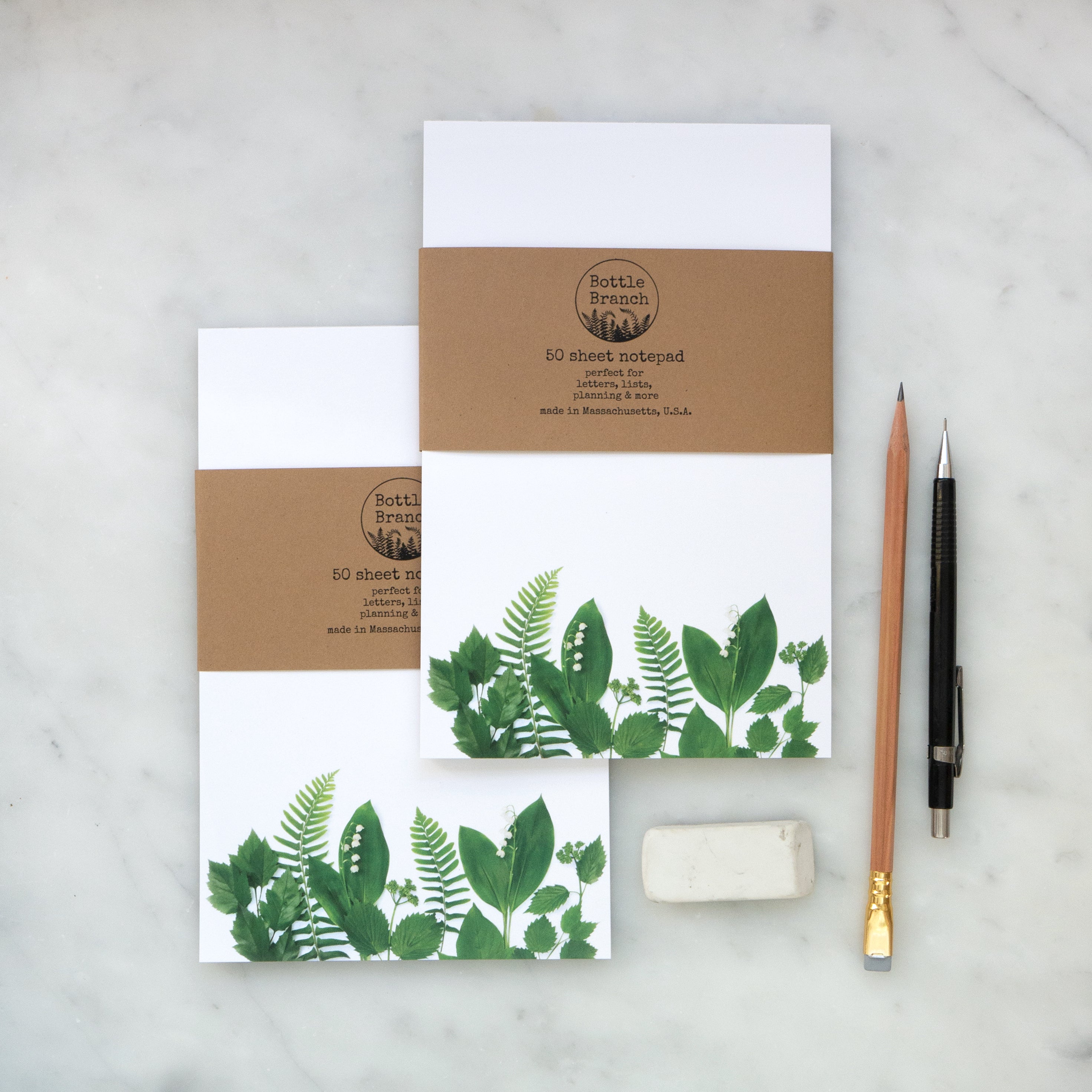 Large Note Pad ~ Lily of the Valley – BottleBranch