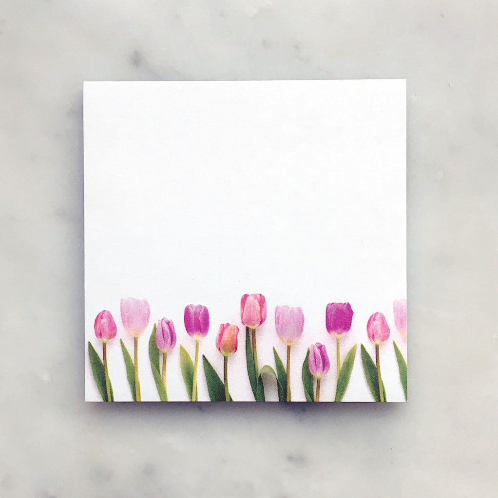 Sticky Notes - Pink Tulips – BottleBranch